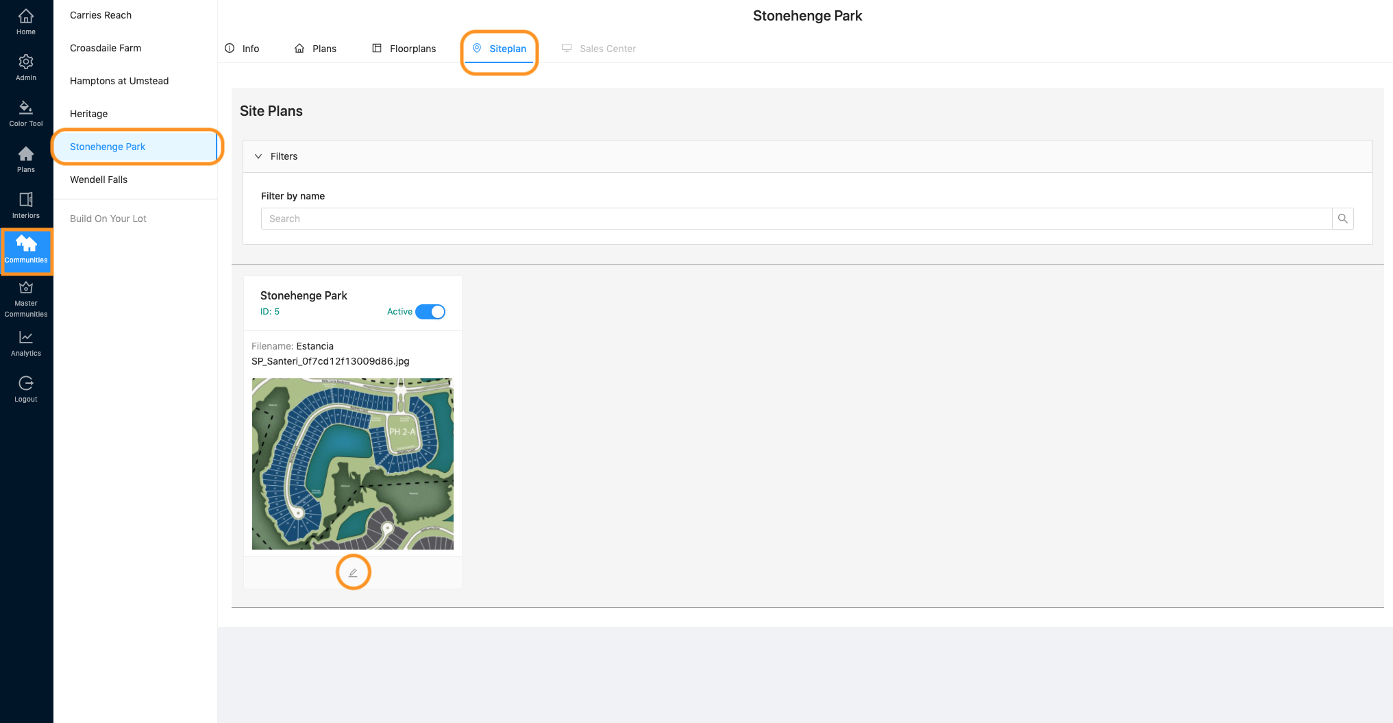 Edit Siteplan Hotspots – AnewgoLearn Dashboard